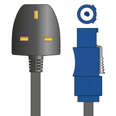 Citronic Twist and Lock Power Cable Powercon Lead 1.5M – Simply Sound ...