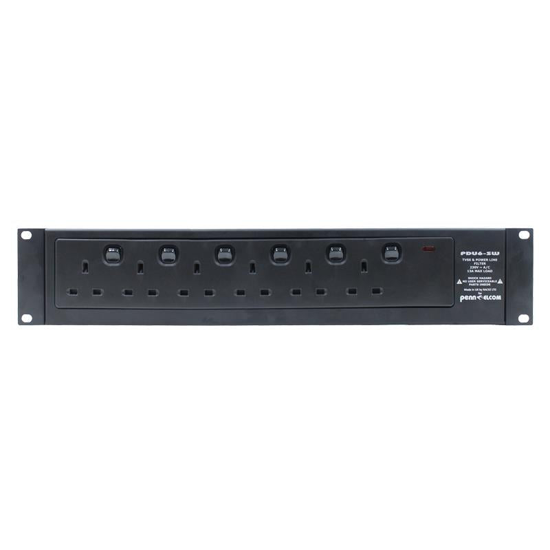 Penn Elcom 6 Way PDU with Individually Switchable Outlets (PDU6SW ...
