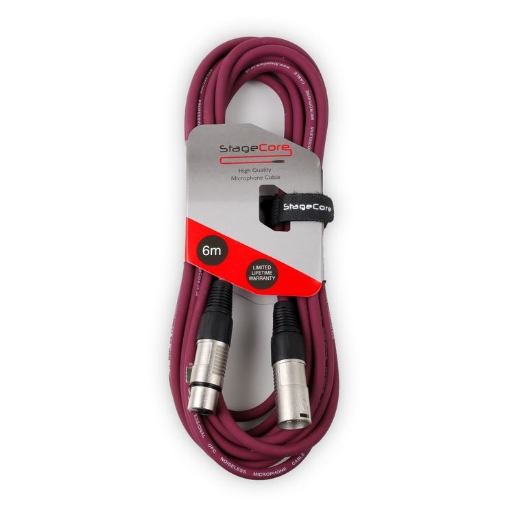 Stagecore core350 6m PURPLE microphone cable – Simply Sound and Lighting