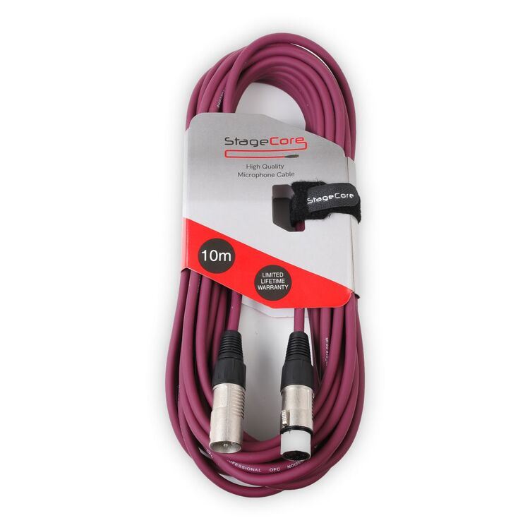 Stagecore core350 10m PURPLE microphone cable – Simply Sound and Lighting