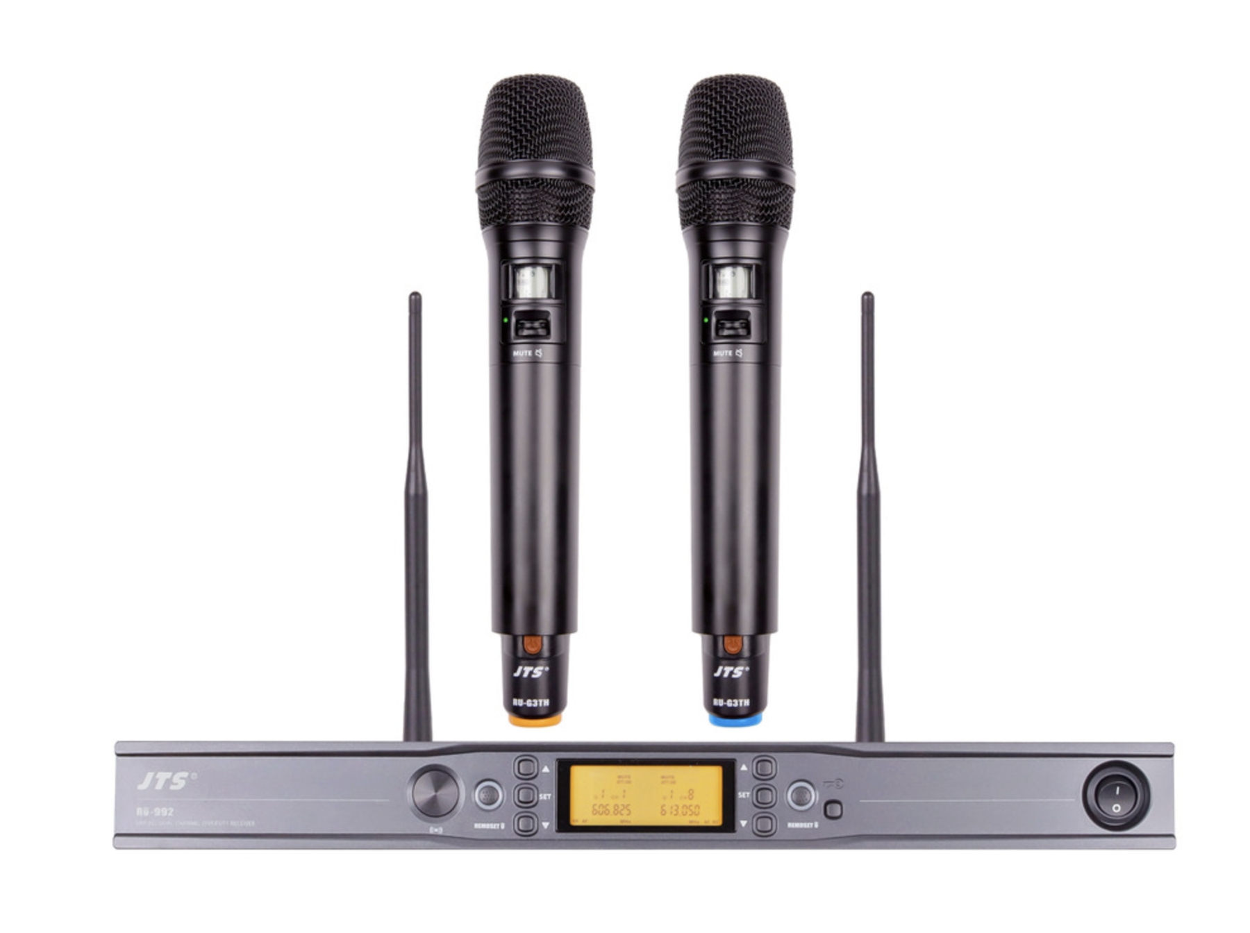 JTS RU-992/RU-G3THx2 Dual Channel UHF Handheld Wireless System – Simply ...