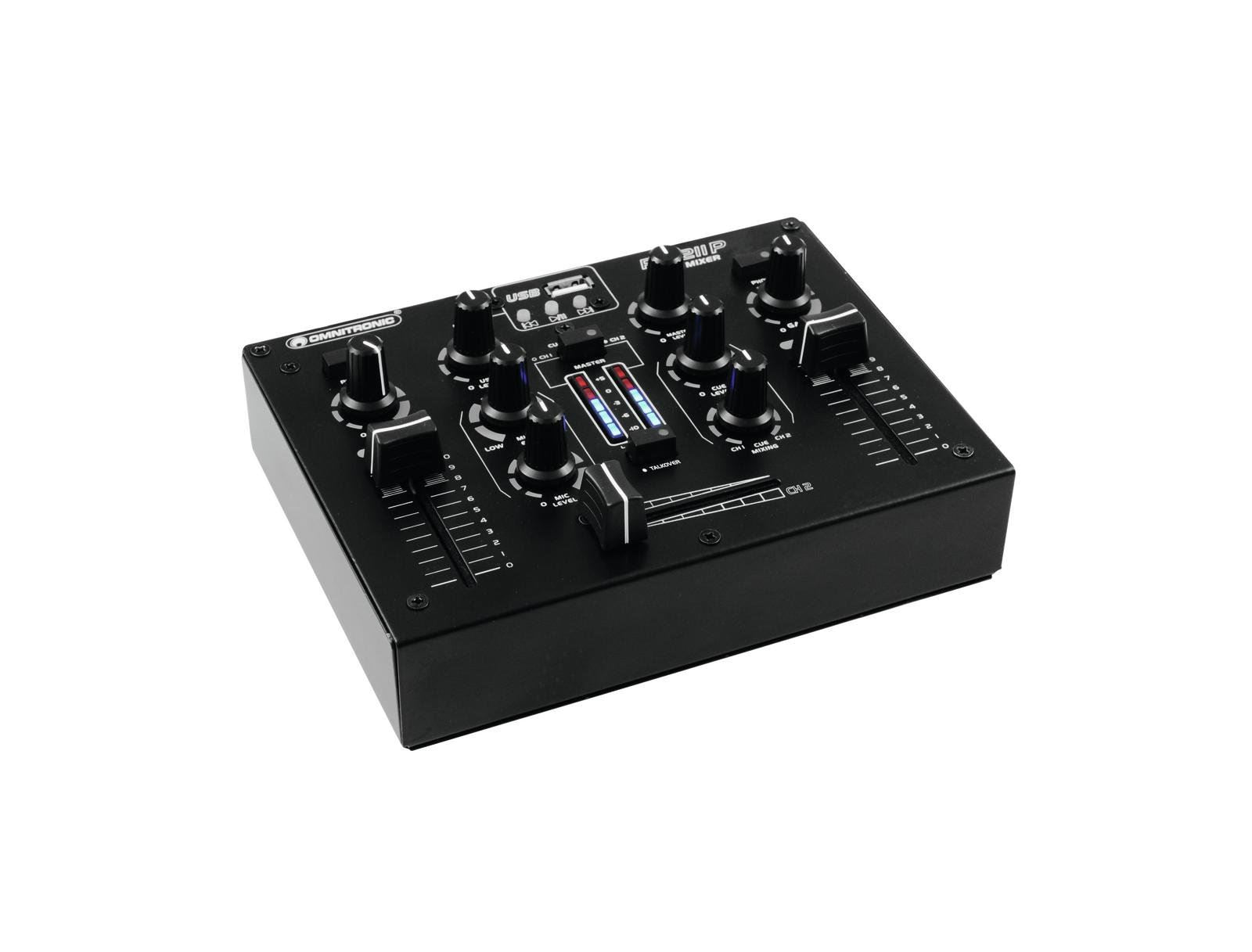 Omnitronic PM-211P DJ Mixer USB Player – Simply Sound and Lighting