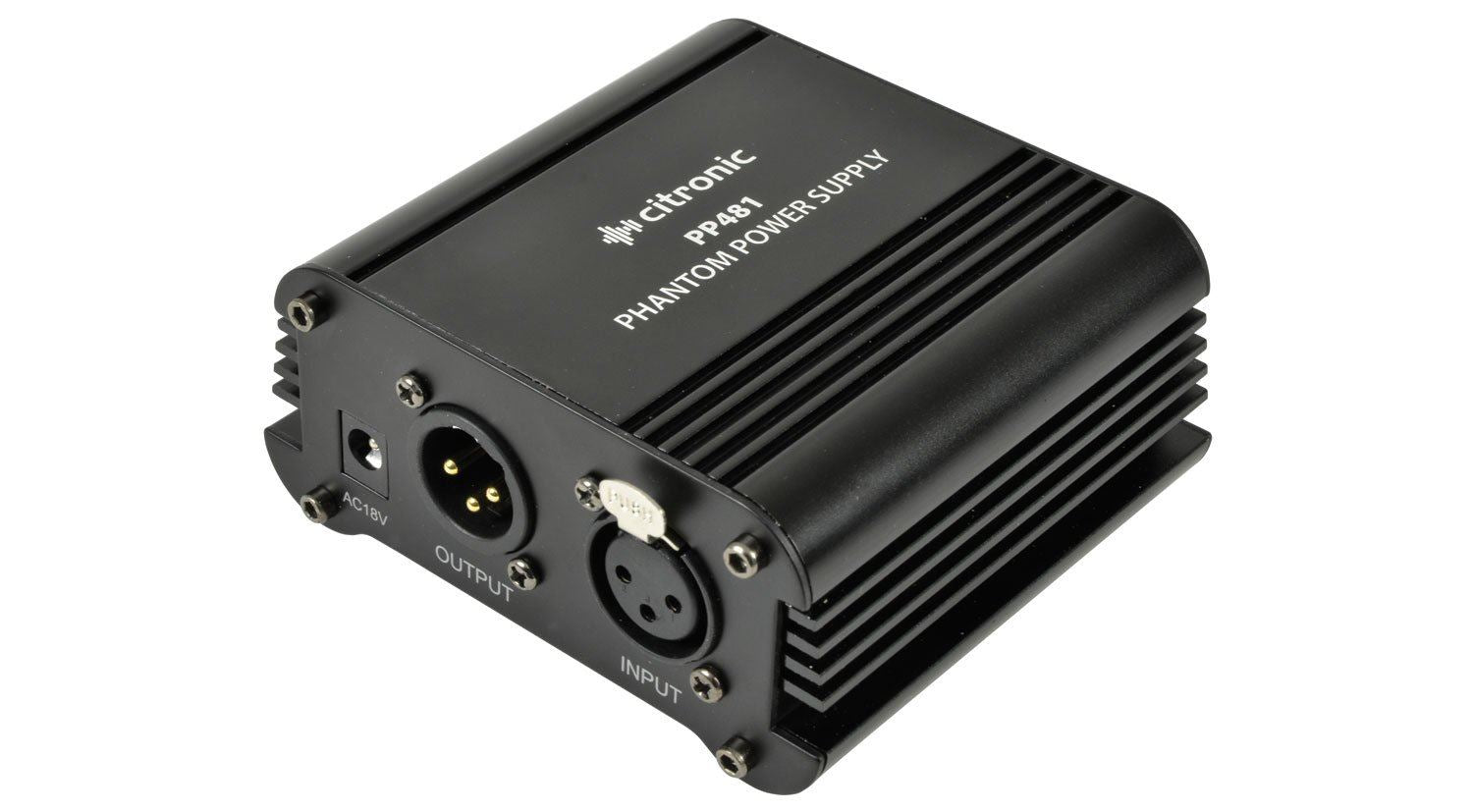 Citronic Single Channel Phantom Power Unit – Simply Sound and Lighting