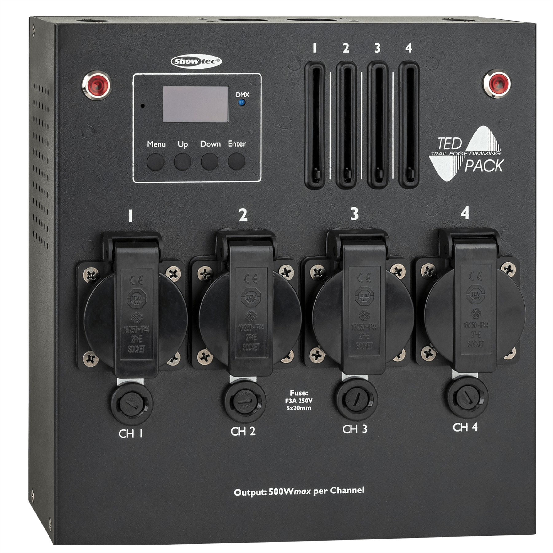 Showtec TED Pack BS13 4-Channel Dimmer Pack Local Control - 13A UK out ...