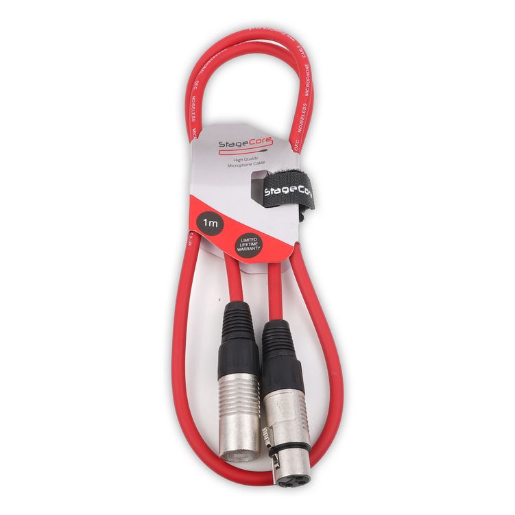 Stagecore Core350 RED 1m microphone cable – Simply Sound and Lighting
