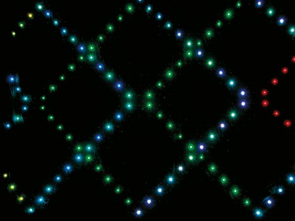HQ Power LED Starcloth II - 2m x 3m RGB Starcloth Stardrape DJ Disco L ...