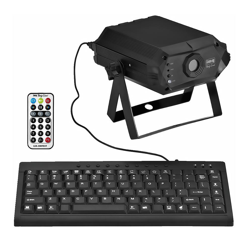 Stageline LSX-300 Text Laser - Write your own text from a keyboard ...